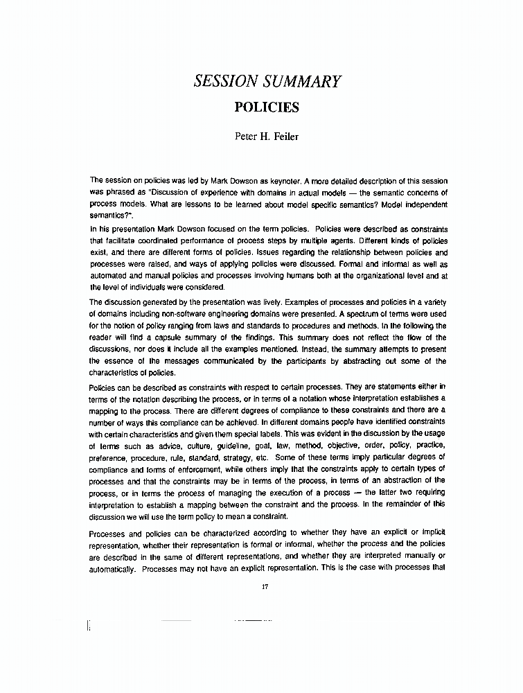 Session Summary - Policies | IEEE Conference Publication | IEEE Xplore