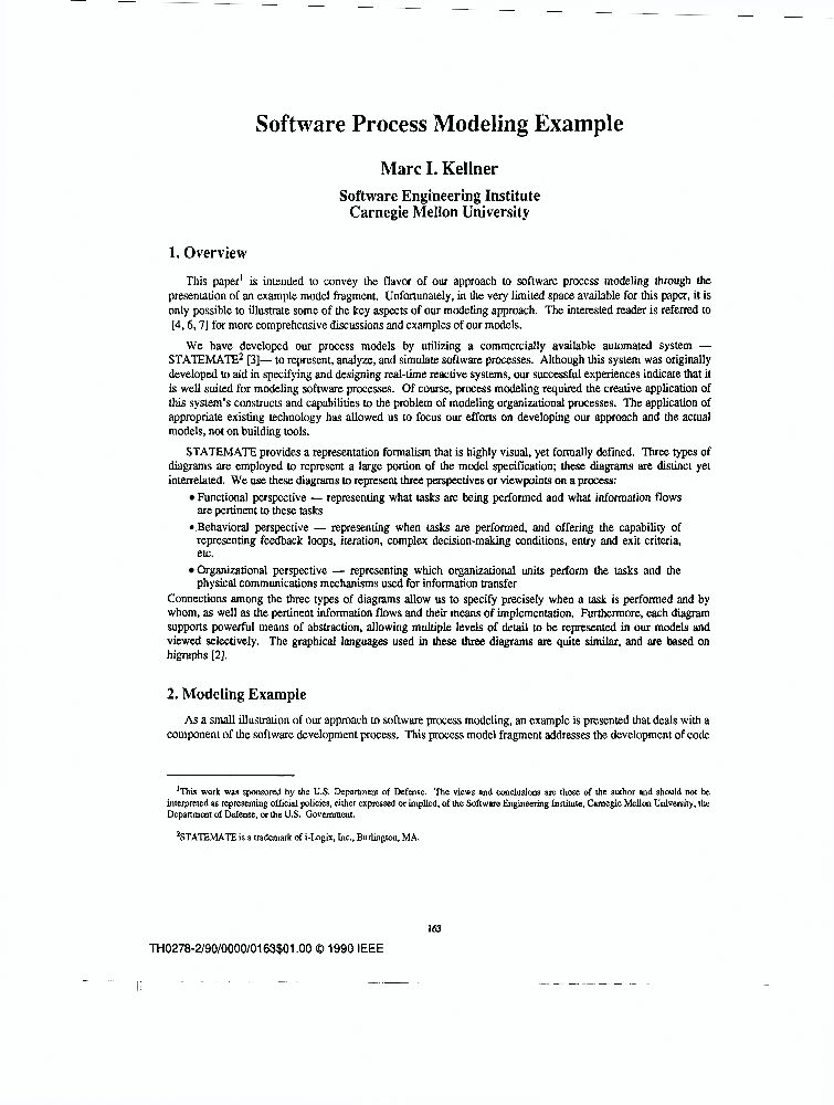 Software Process Modeling Example | IEEE Conference Publication | IEEE ...