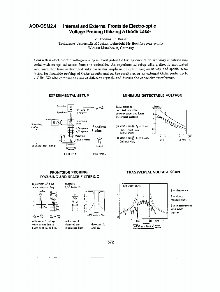 Internal And External Frontside Electra-optic Voltage Probing Utilizing ...