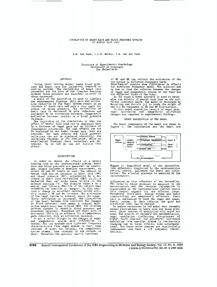 Simulation Of Heart Rate And Blood Pressure Effects Of Mental Task Load | IEEE Conference ...