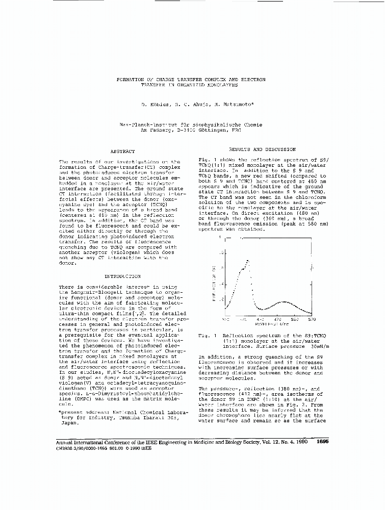 Formation Of Charge Transfer Complex And Electron Transfer In Organized ...