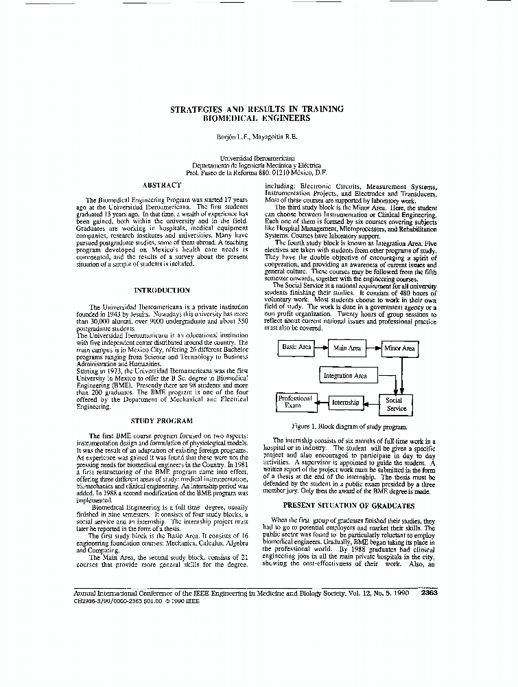 Strategies And Results In Training Biomedical Engineers | IEEE ...