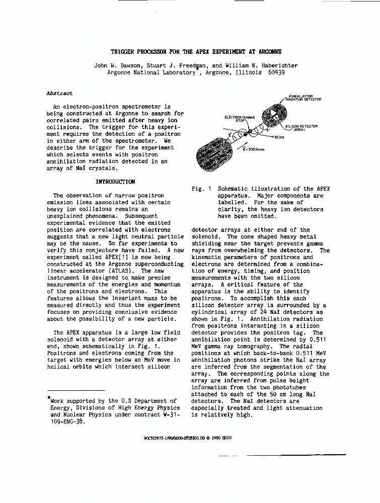 Trigger Processor For The Apex Experiment At Argonnne Ieee Conference Publication Ieee Xplore