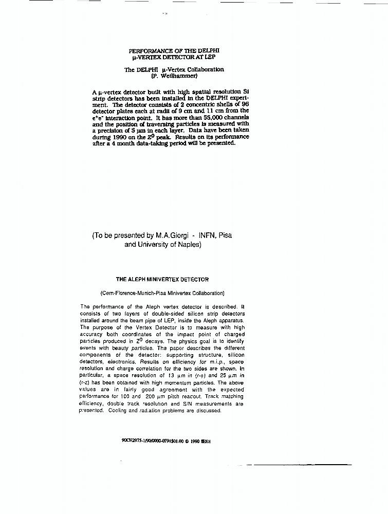 The ALEPH Minivertex Detector | IEEE Conference Publication | IEEE Xplore