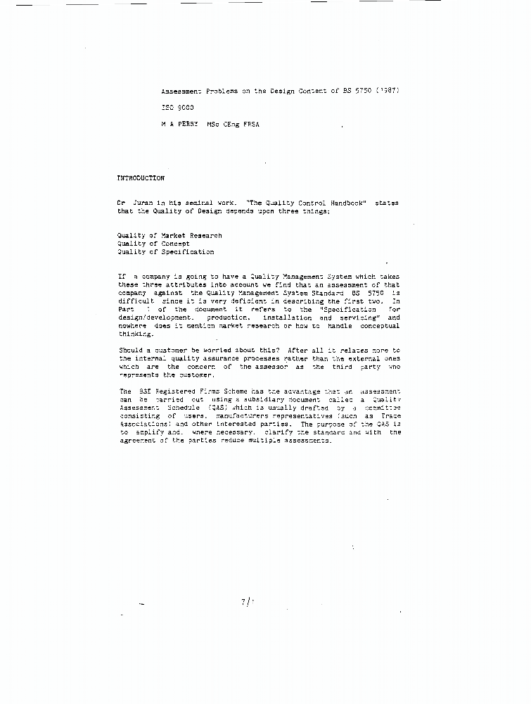 Assessment Problems On The Design Content Of BS 5750 (1987) ISO 9000 | IET Conference ...