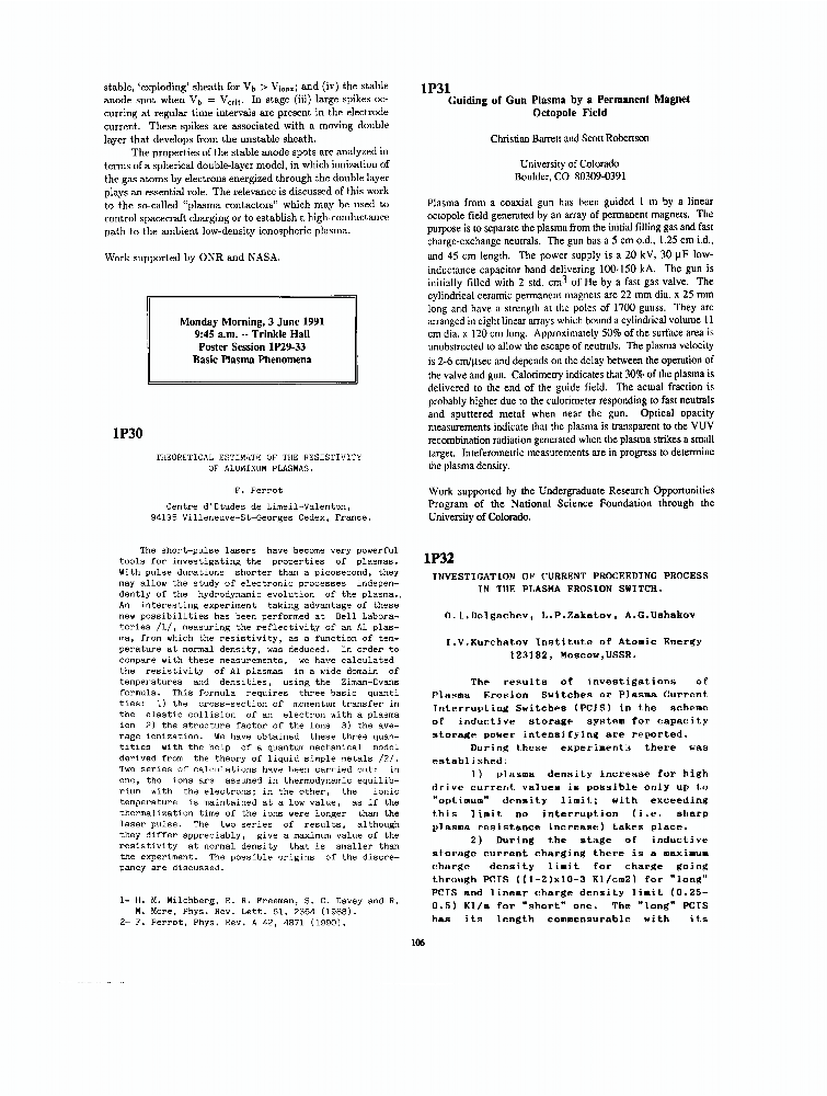 Guiding Of Gun Plasma By A Permanent Magnet octopole field | IEEE ...