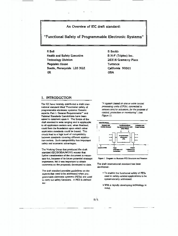 Functional Safety Of Programmable Electronic Systems | IET Conference ...
