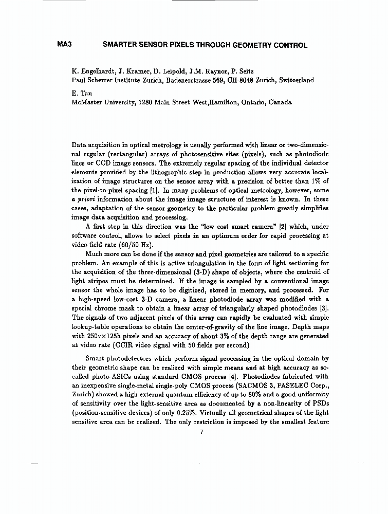 Smarter Sensor Pixels Through Geometry Control | IEEE Conference ...