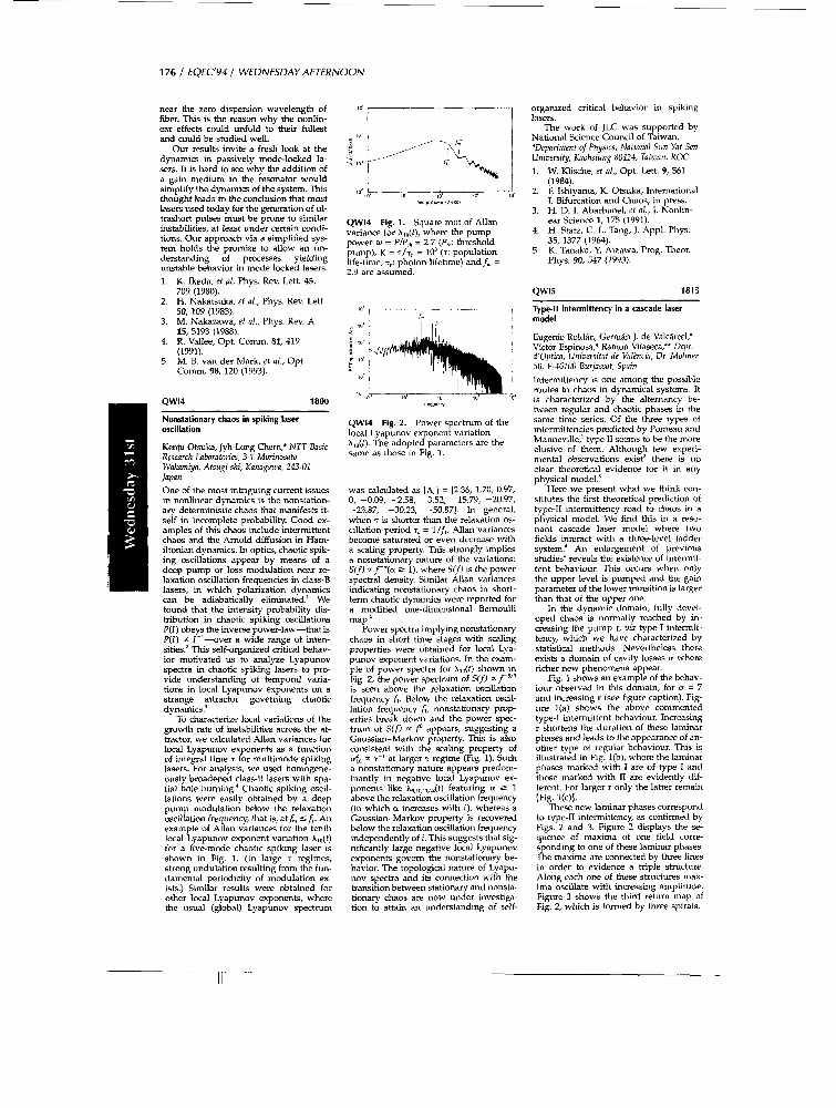 Type-II intermittency in a cascade laser model | IEEE Conference ...
