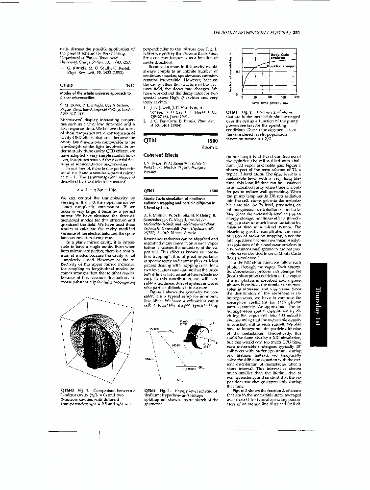 Monte carlo simulation of nonlinear radiation trapping and particle ...