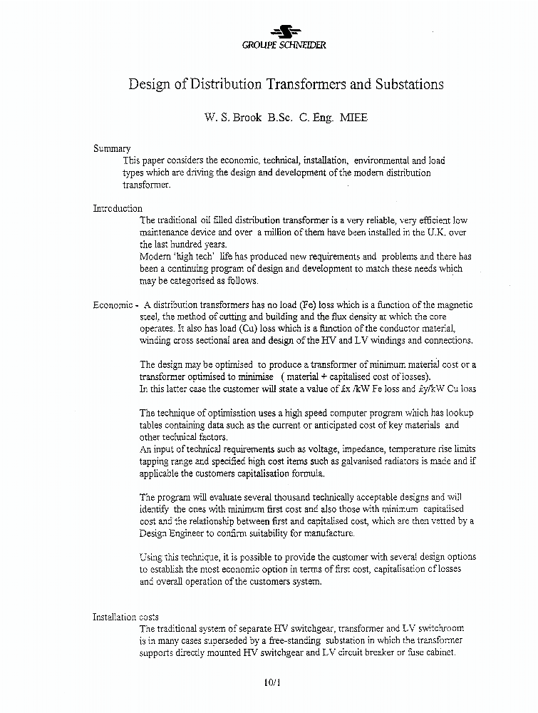 Design Of Distribution Transformers And Substations | IET Conference ...