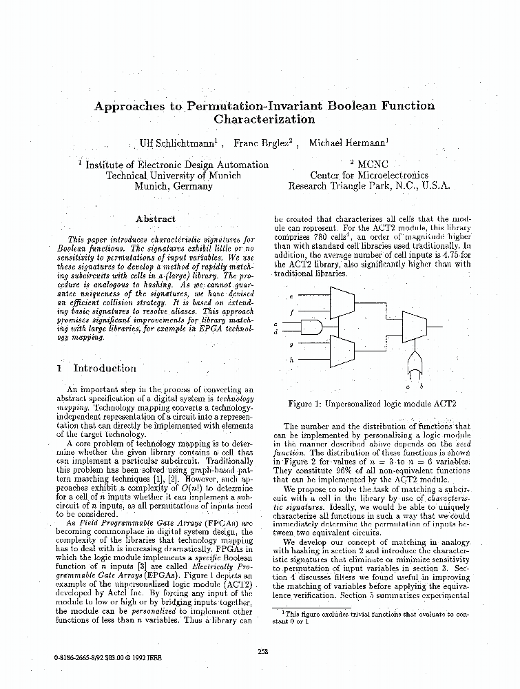 Approaches to Permutation-Invariant Boolean Function Characterization | IEEE Conference ...