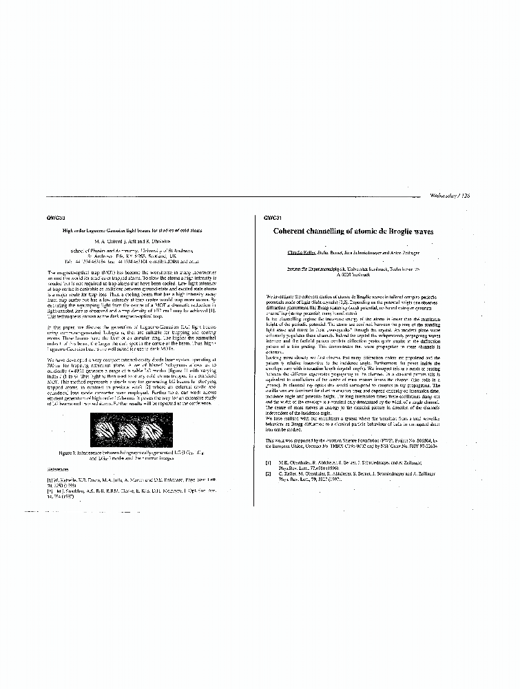 High order Laguerre-Gaussian light beams for studies on cold atoms ...