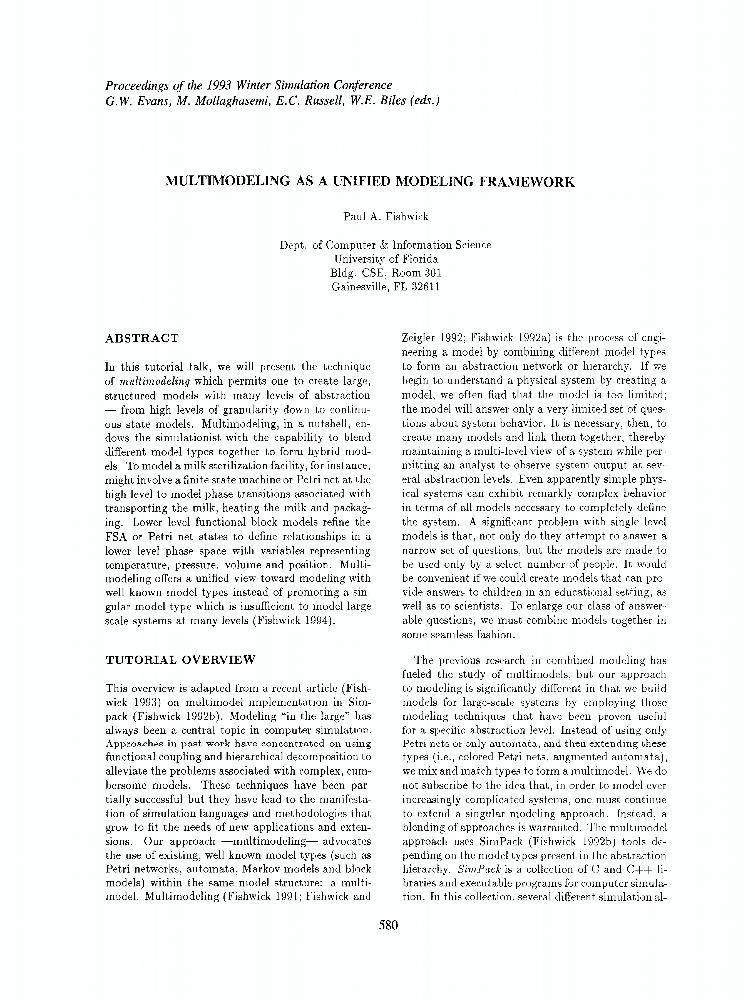 Multimodeling as a Unified Modeling Framework | IEEE Conference Publication | IEEE Xplore