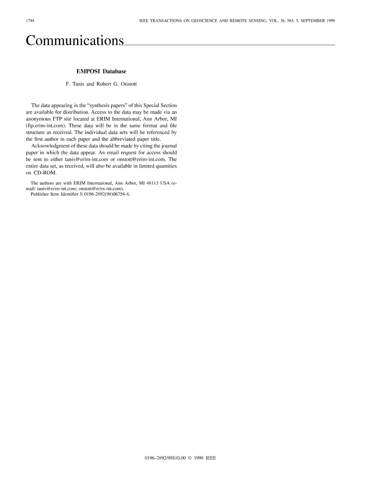 EMPOSI Database | IEEE Journals & Magazine | IEEE Xplore