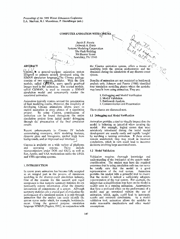 Computer Animation With Cinema | IEEE Conference Publication | IEEE Xplore