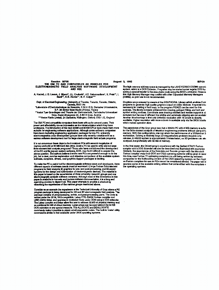 The IBM PC and Compatibles as Vehicles for Electromagnetic Field ...