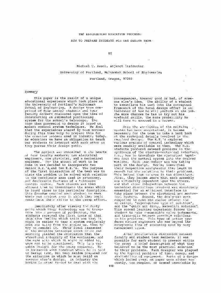 The Engineering Education Process: How To Prepare Students For The ...