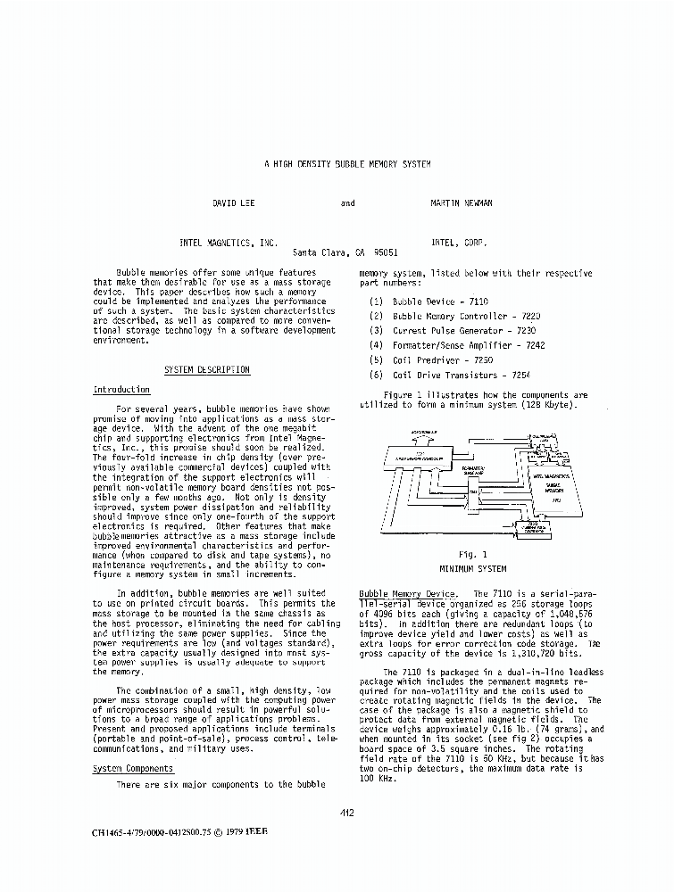 A High Density Bubble Memory System | IEEE Conference Publication ...