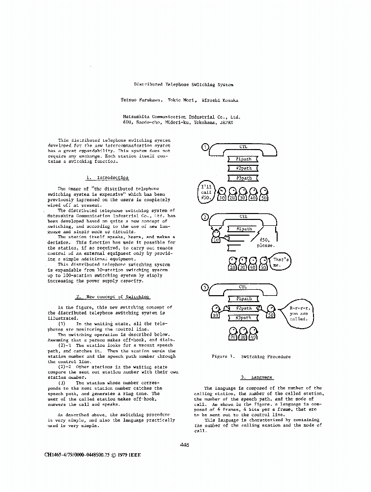 Distributed Telephone Switching System | IEEE Conference Publication ...