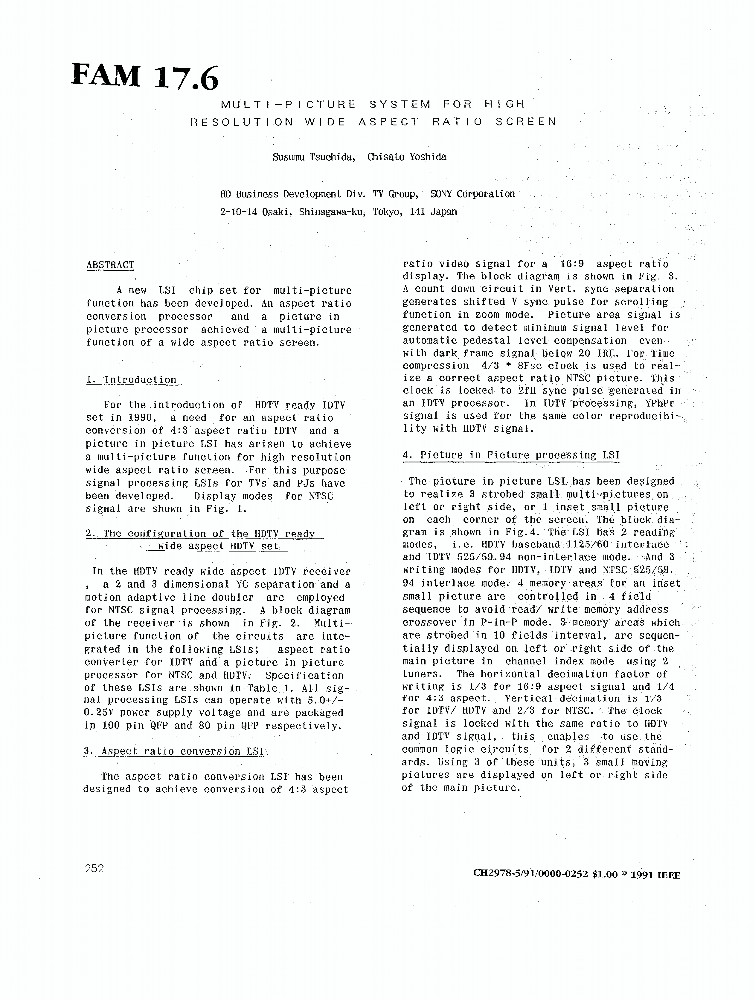 Multi-picture System For High Resolution Wide Aspect Ratio Screen ...