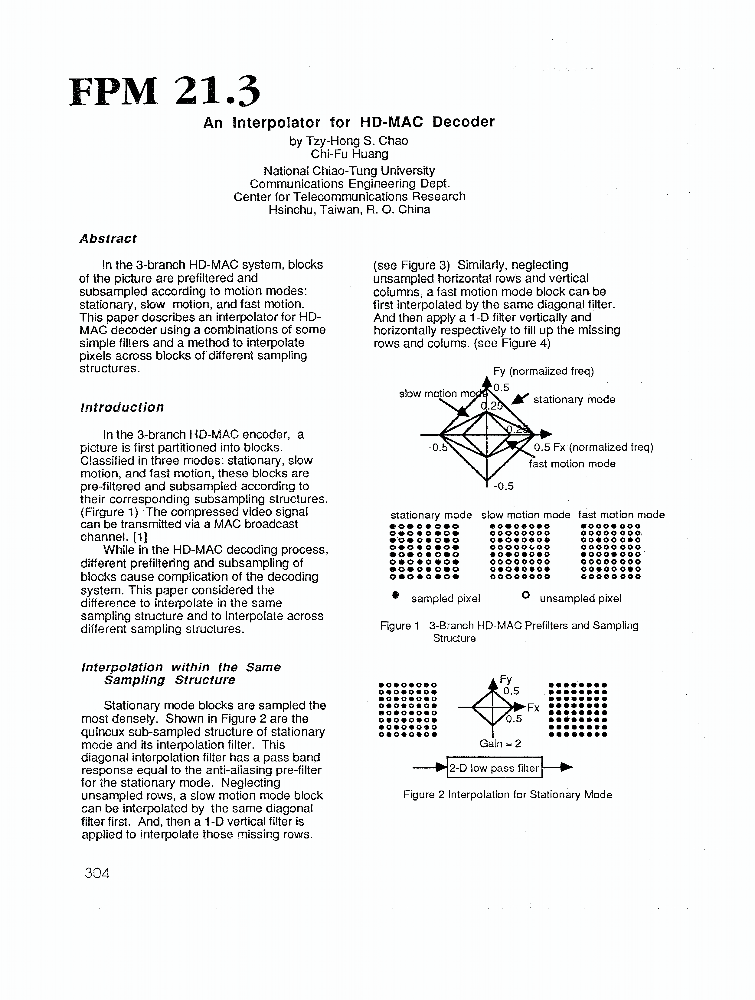 An Interpolator For HD-MAC decoder | IEEE Conference Publication | IEEE ...