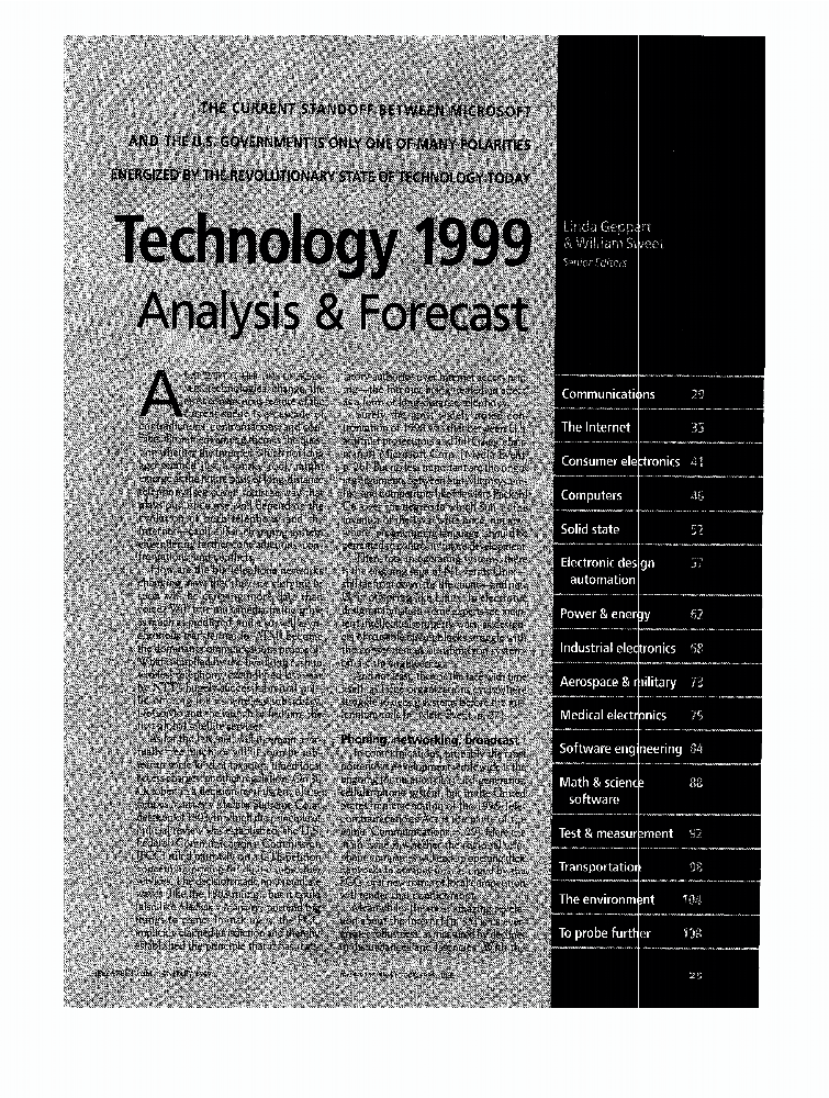 Technology 1999 Analysis And Forcast Ieee Journals And Magazine Ieee Xplore