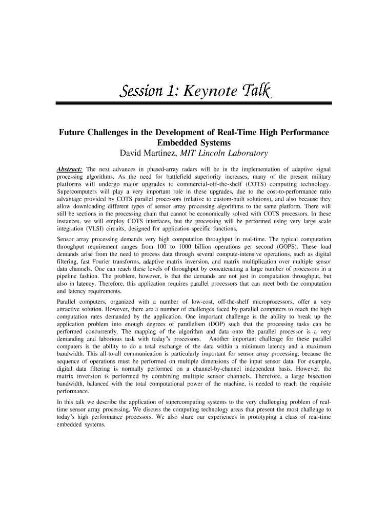Future Challenges In The Development Of Real Time High Performance Embedded Systems Ieee