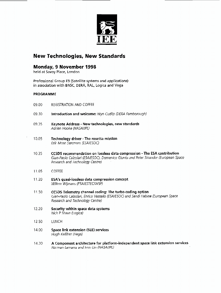 New Technologies, New Standards | IET Conference Publication | IEEE Xplore