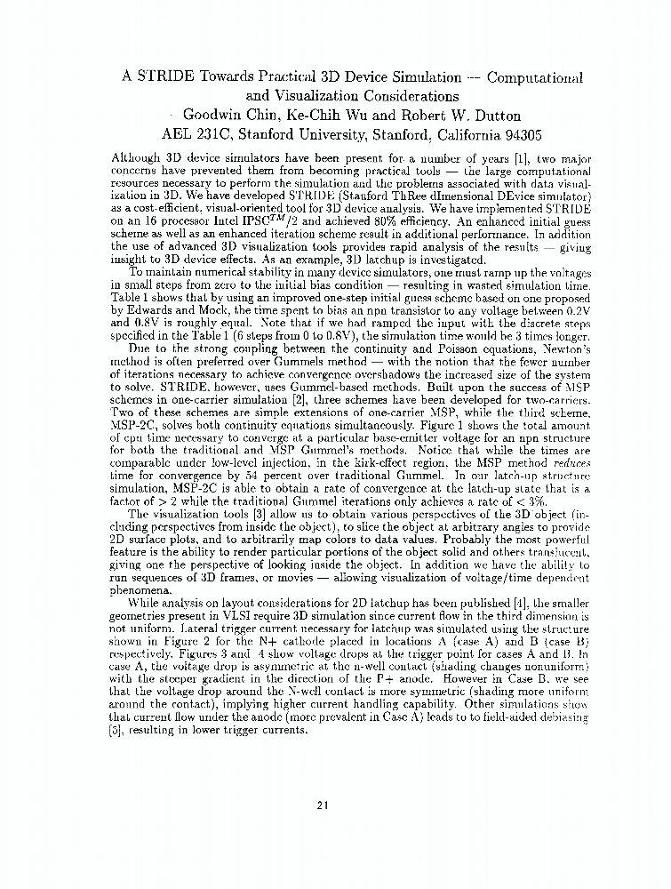 A STRIDE Towards Practical 3D Device Simulation - Computational and ...