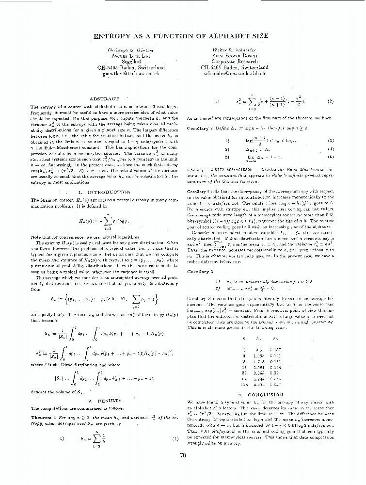 Entropy as a Function of Alphabet Size | IEEE Conference Publication ...
