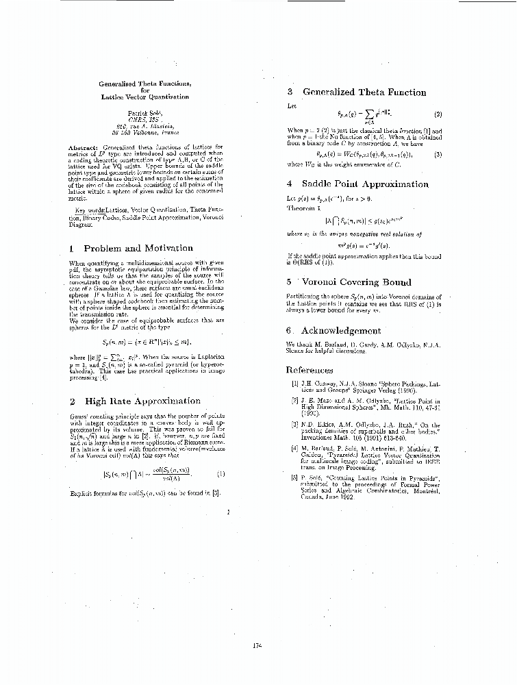 Generalised Theta Functionsb for Lattice Vector Quantization | IEEE Conference Publication ...