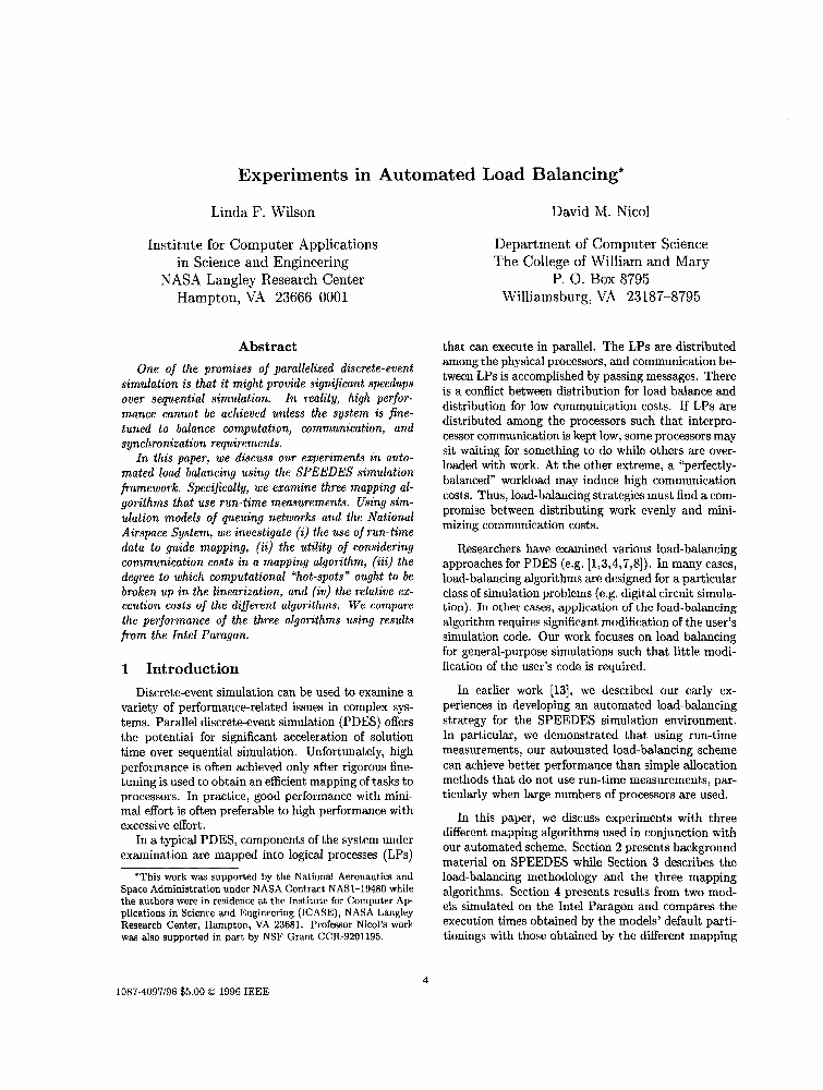 Experiments in Automated Load Balancing | IEEE Conference Publication ...
