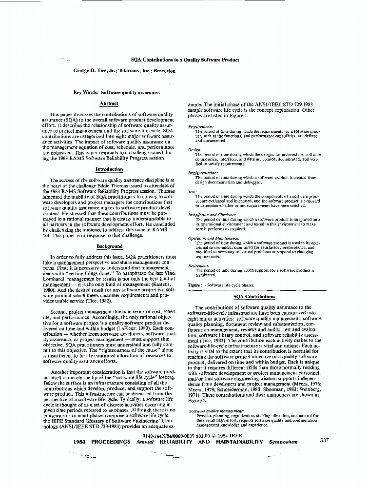 SOA Contributions to a Quality Software Product | IEEE Conference ...