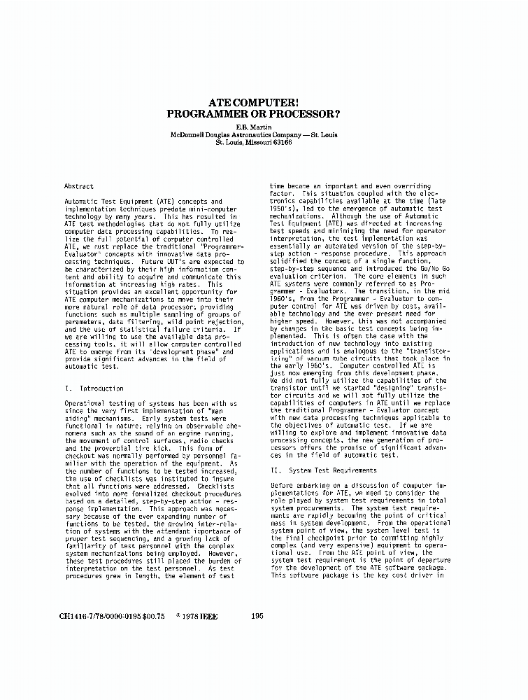 Ate computer! programmer or processor? | IEEE Conference Publication ...