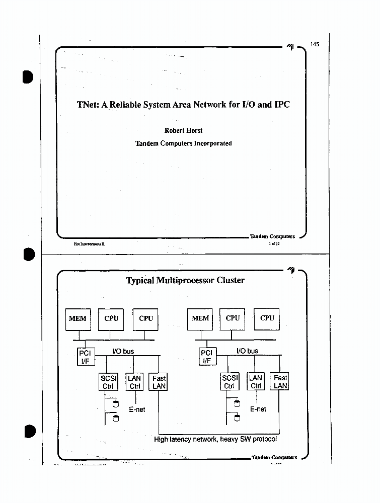 Tnet: a reliable system area network for I/O and IPC | IEEE Conference Publication | IEEE Xplore
