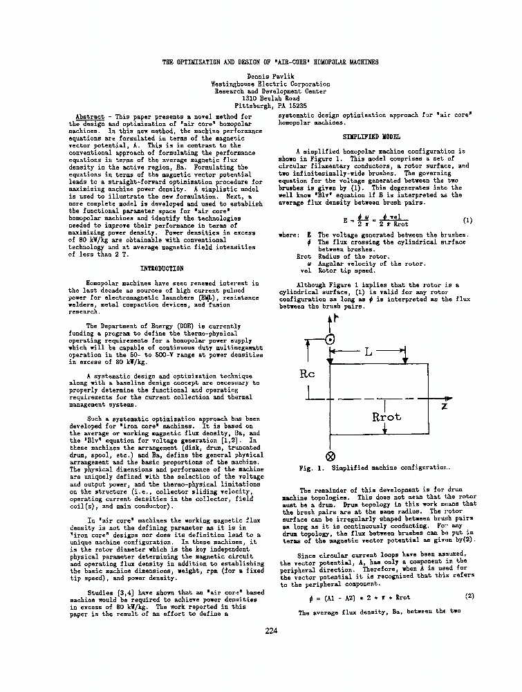 The optimization and design of "air-core" homopolar machines | IEEE ...