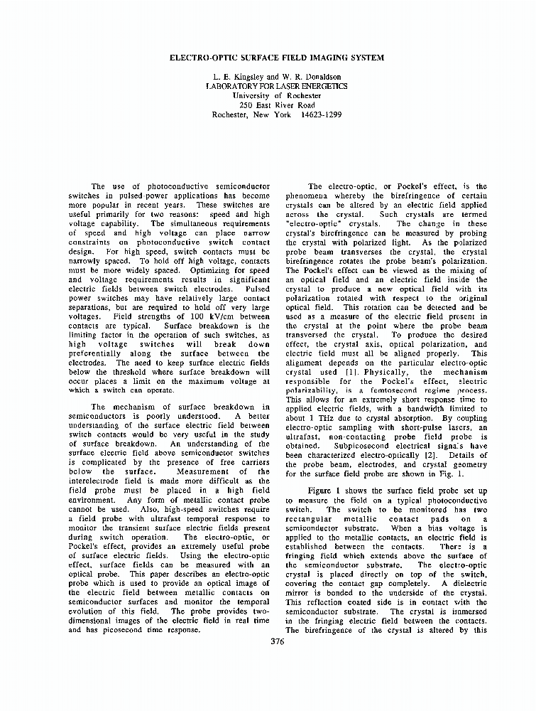 Electro-optic surface field imaging system | IEEE Conference ...