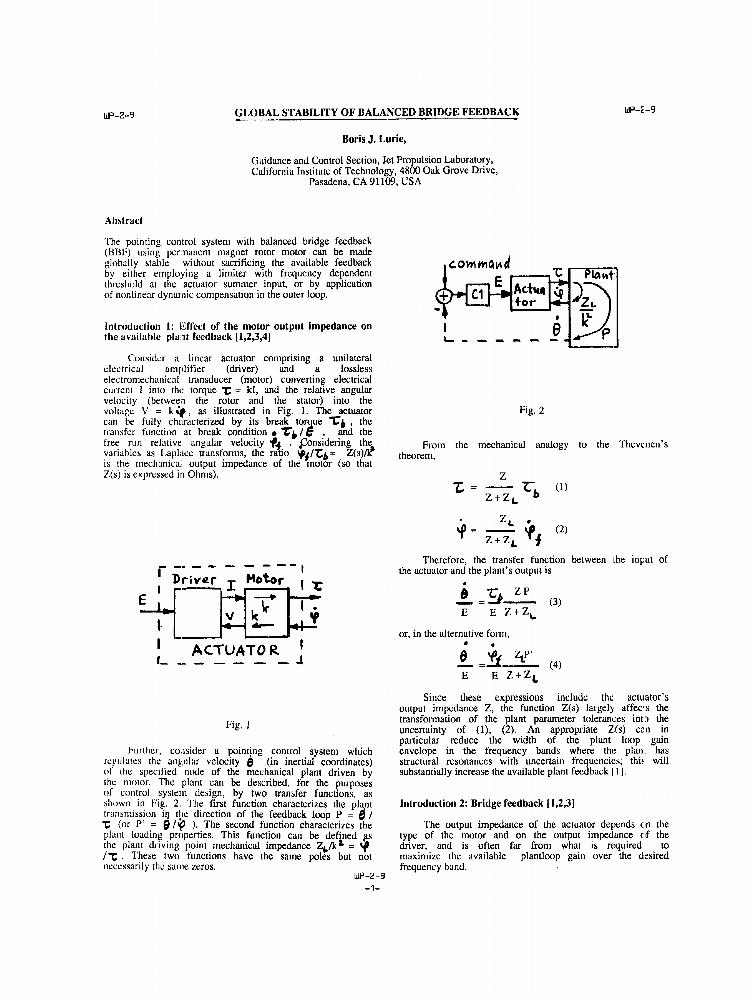 Global stability of balanced bridge feedback | IEEE Conference ...