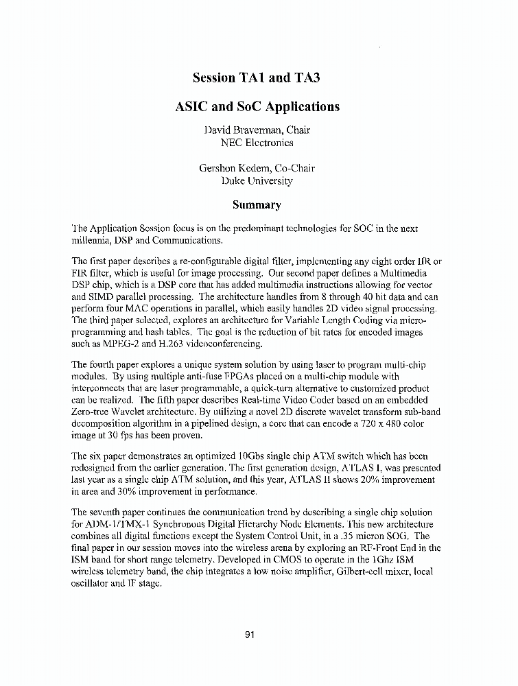 ASIC and SoC applications | IEEE Conference Publication | IEEE Xplore