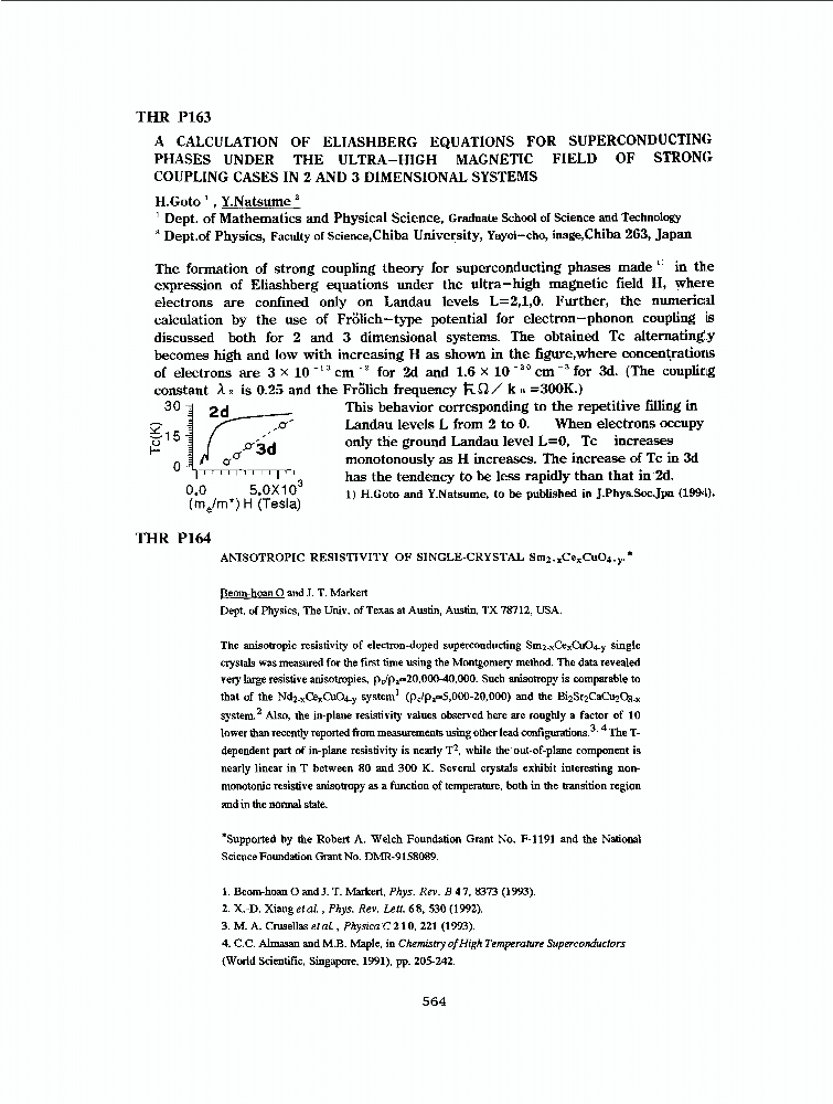 A calculation of eliashberg equations for superconducting phases under ...