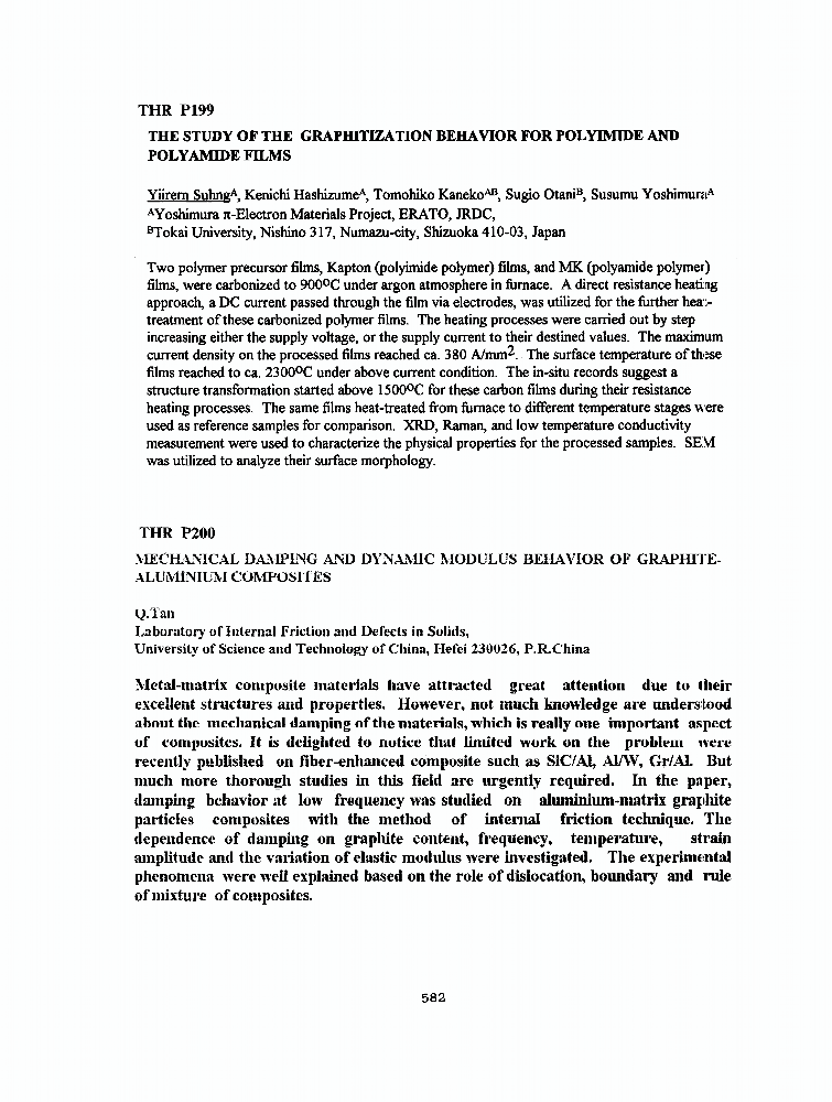 Mechanical dainiping and dynamic modulus behavior of graphite-aluminum ...