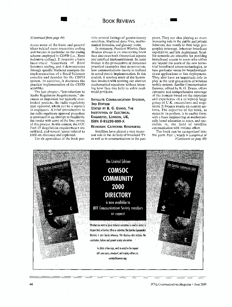 Satellite communication systems [Book Review] | IEEE Journals ...