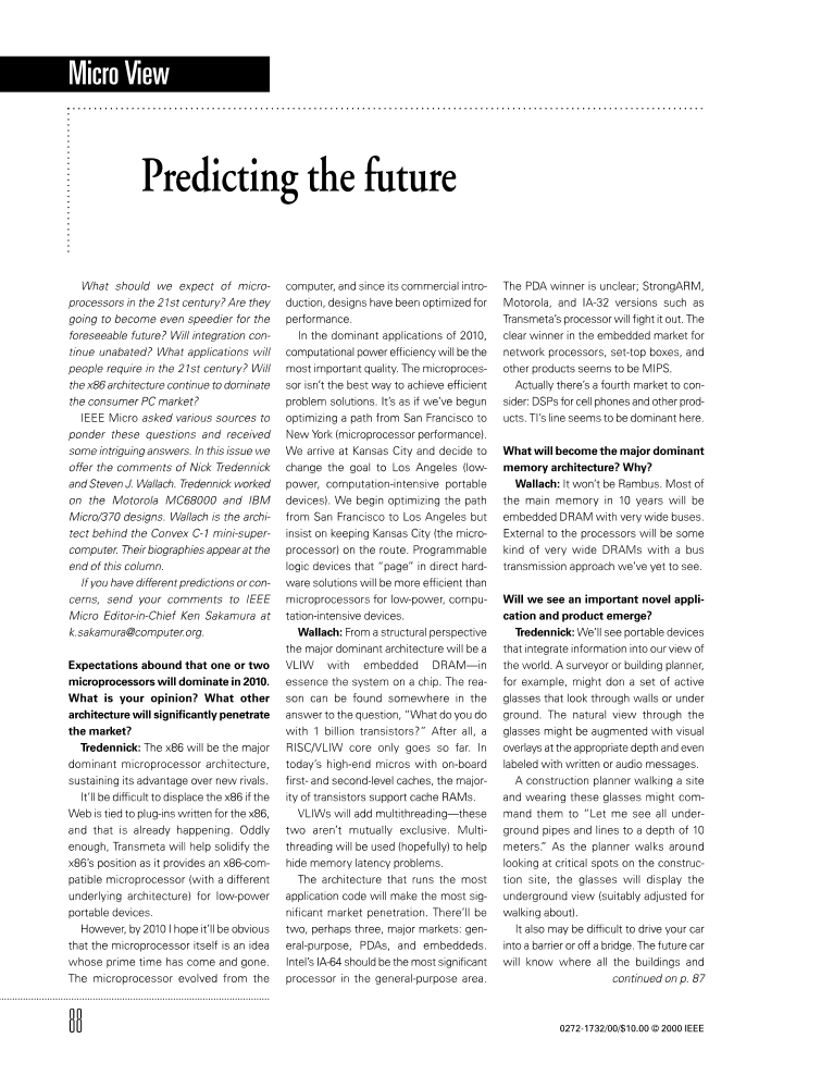 Predicting the future | IEEE Journals & Magazine | IEEE Xplore