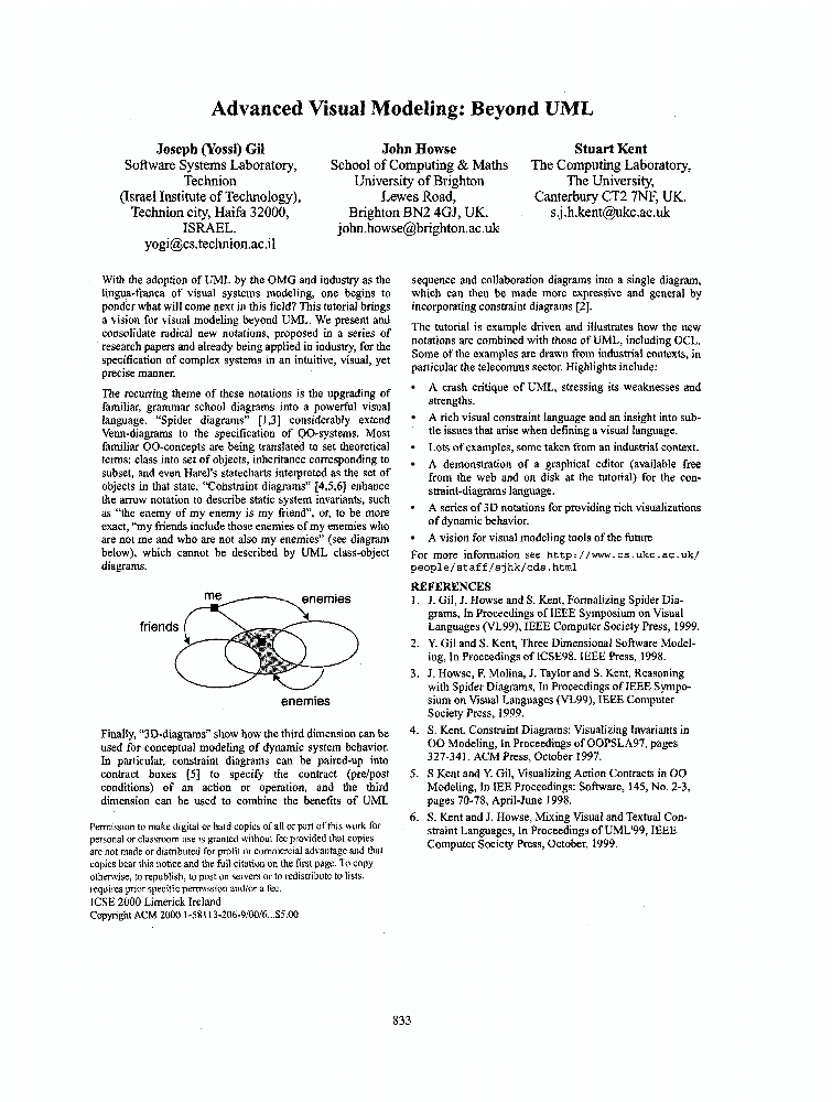 Advanced visual modeling: beyond UML | IEEE Conference Publication ...