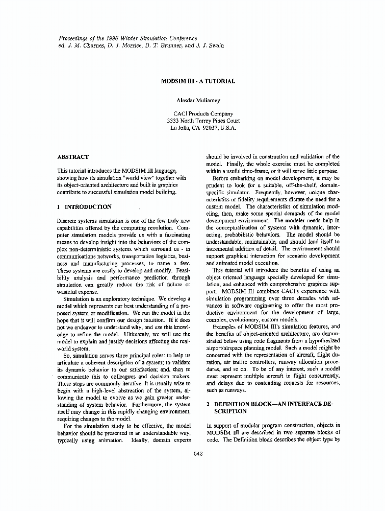 Modsim III - a tutorial | IEEE Conference Publication | IEEE Xplore