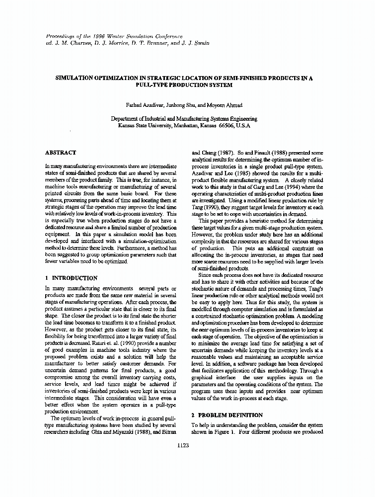 Simulation optimization in strategic location of semi-finished products in a pull-type ...