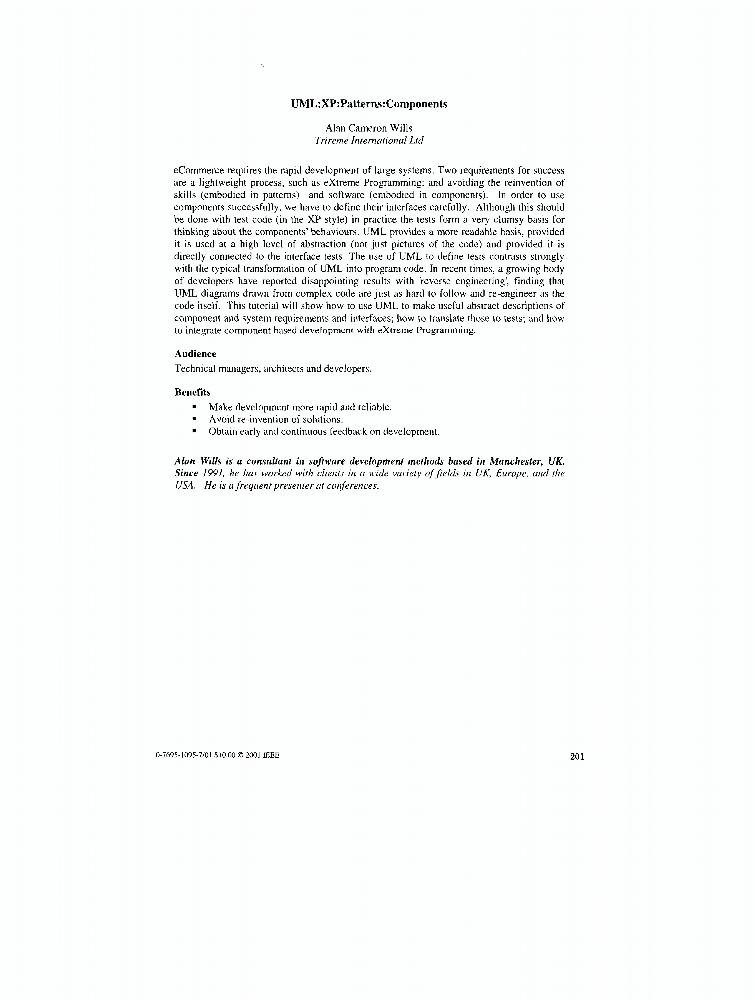 Umlxppatternscomponents Ieee Conference Publication Ieee Xplore