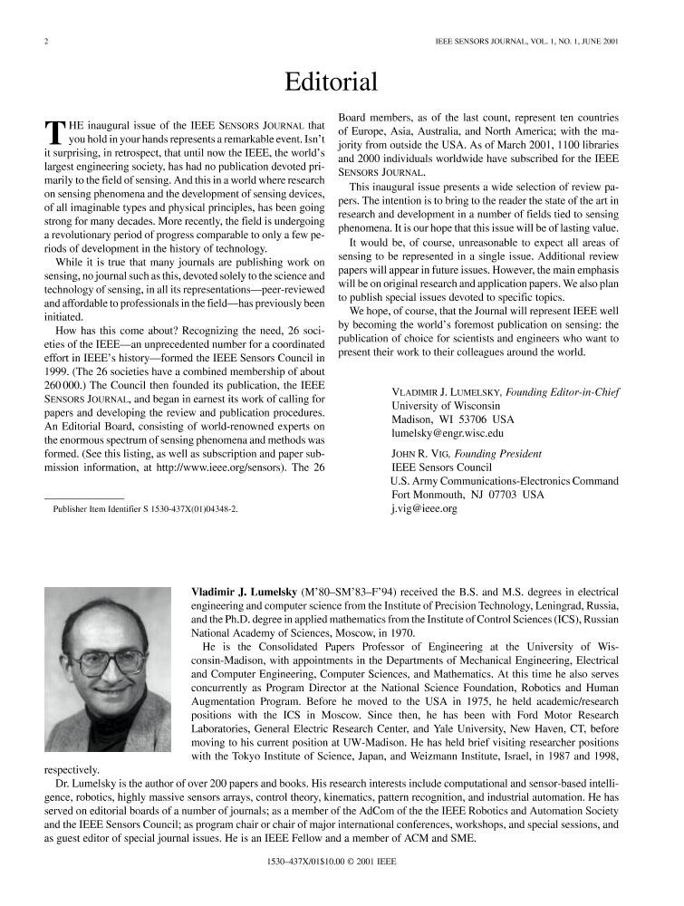 Editorial | IEEE Journals & Magazine | IEEE Xplore