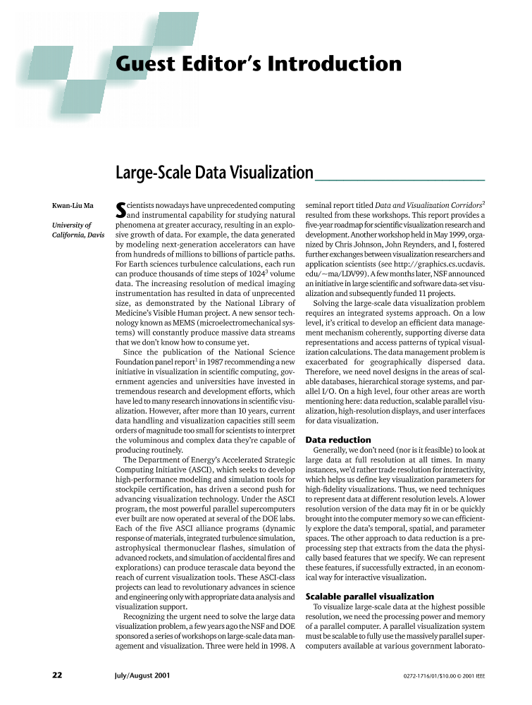 Large-scale data visualization | IEEE Journals & Magazine | IEEE Xplore